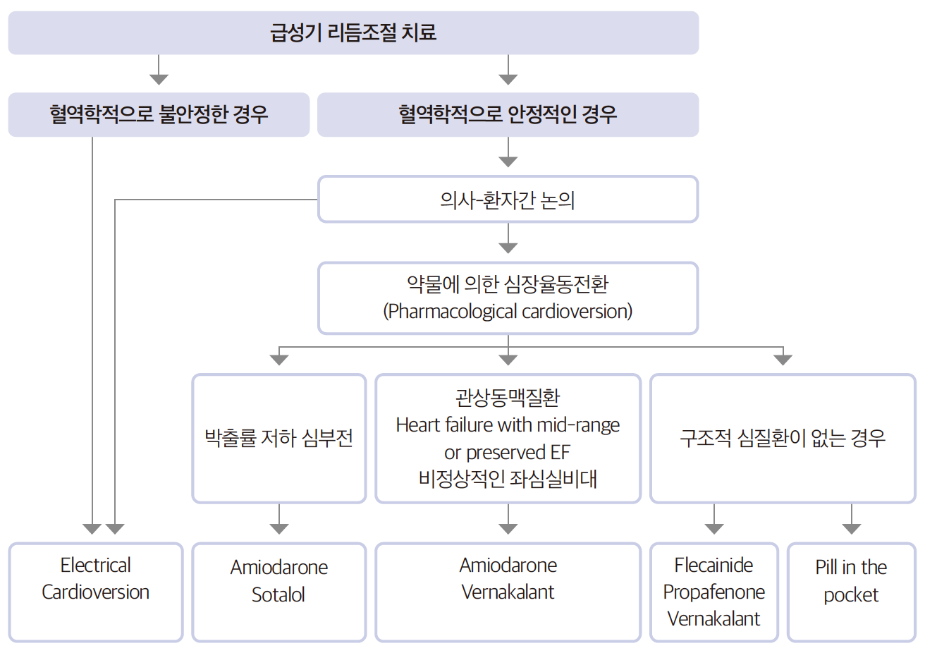 심방세동(Atrial fibrillation): 치료 - Metamedic