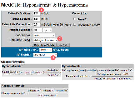 저나트륨혈증(Hyponatremia) - Metamedic